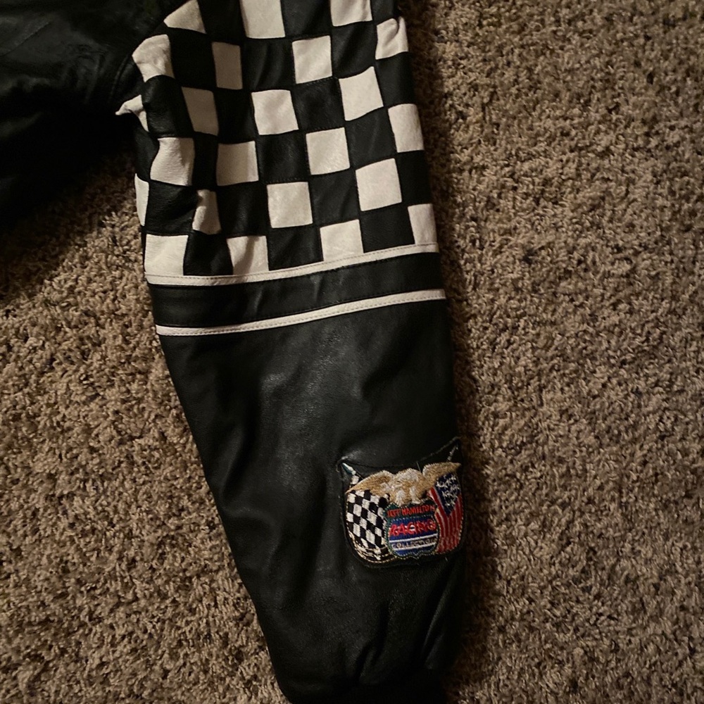 Jeff Hamilton 50th Anniversary Leather Nascar Jacket … - Gem